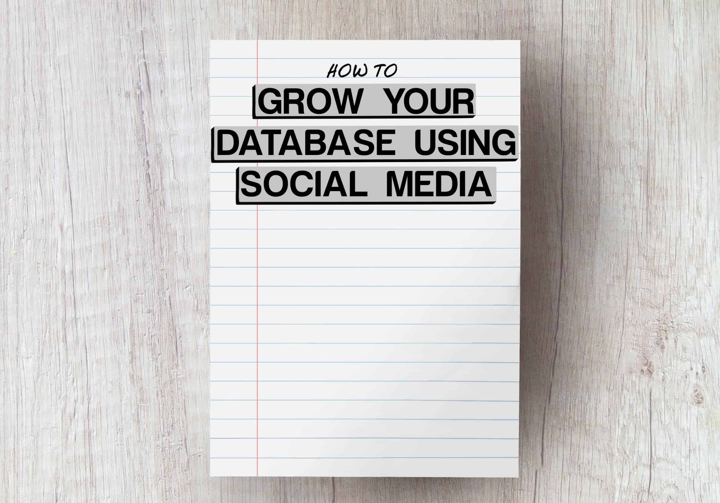 How to Use Social Media to Grow Your Database | popcorn