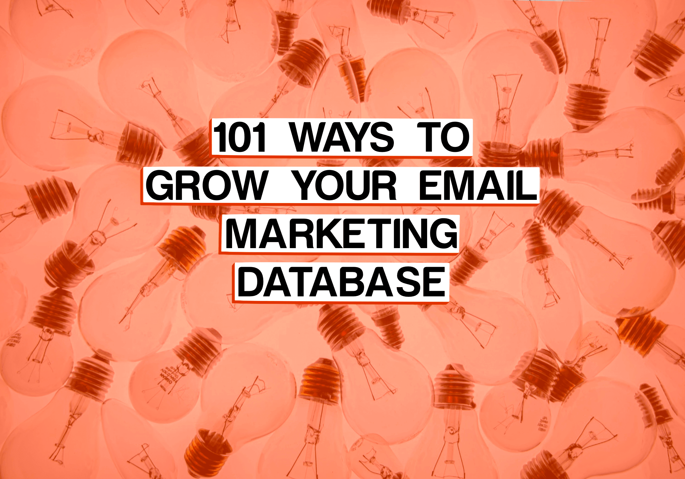 101 Growing Your Email Marketing Database